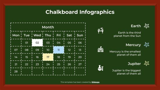 Chalkboard Infographics Template