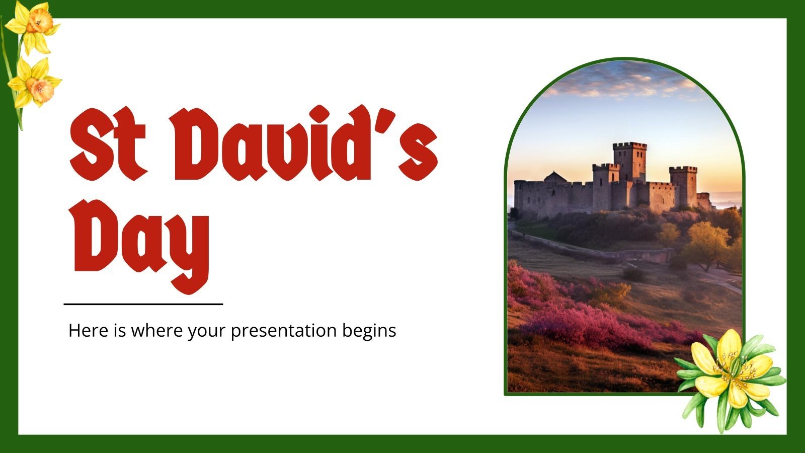 St David's Day Presentation