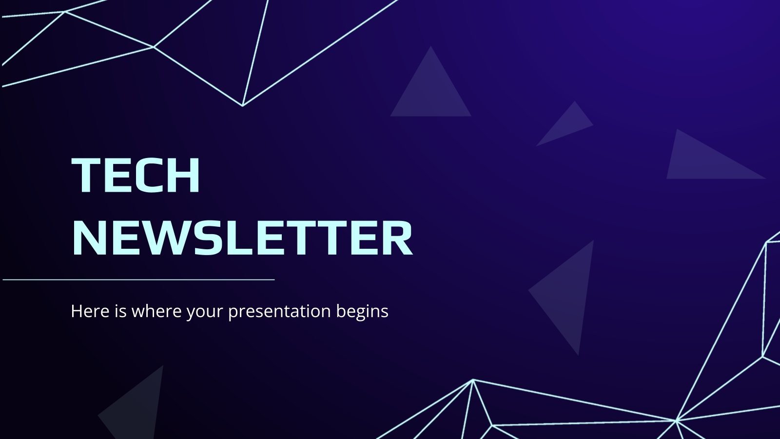 Présentation Newsletter technologique