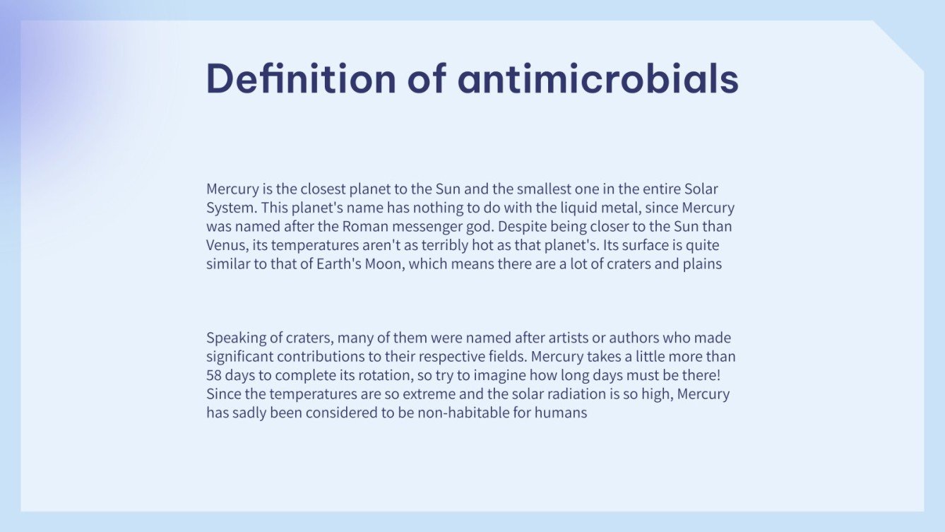 Antimicrobials Presentation