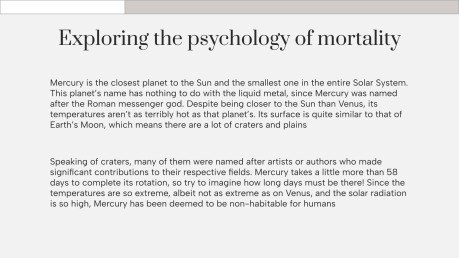 Thanatology: Death and Dying Presentation