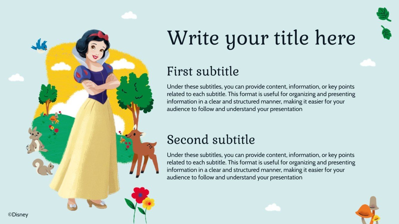 Snow White Presentation