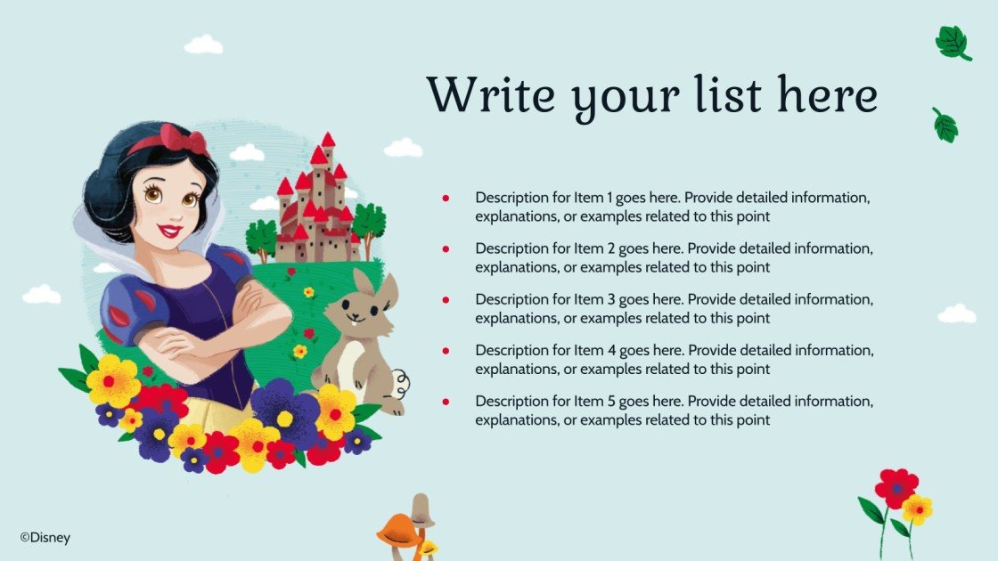 Snow White Presentation