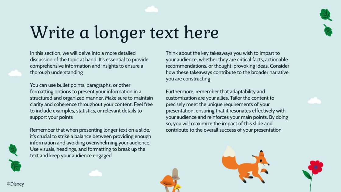 Snow White Presentation