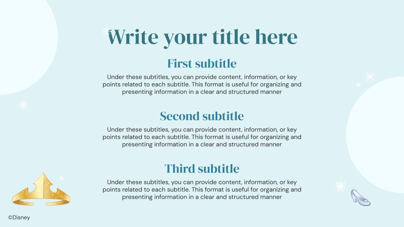 Disney Princesses Presentation