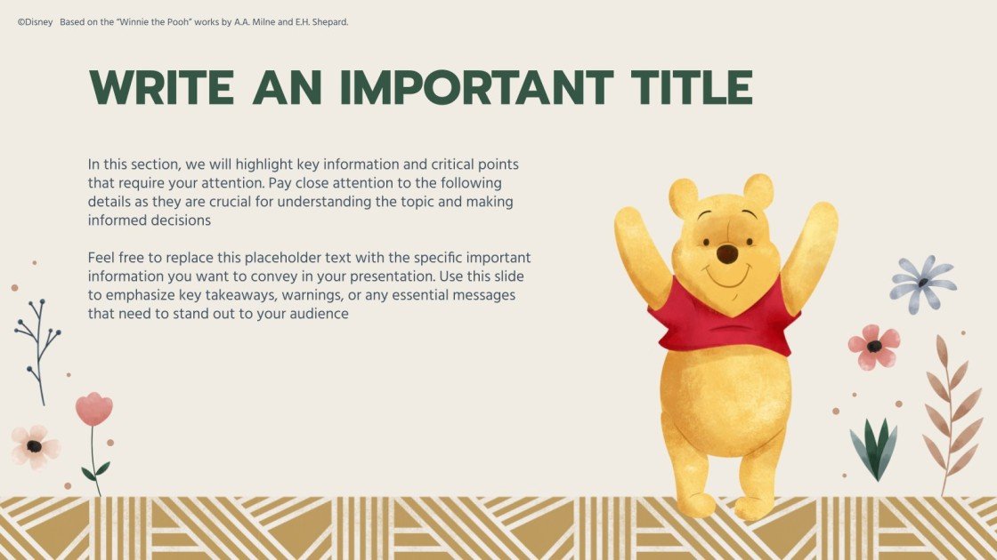 Winnie the Pooh and friends! Presentation