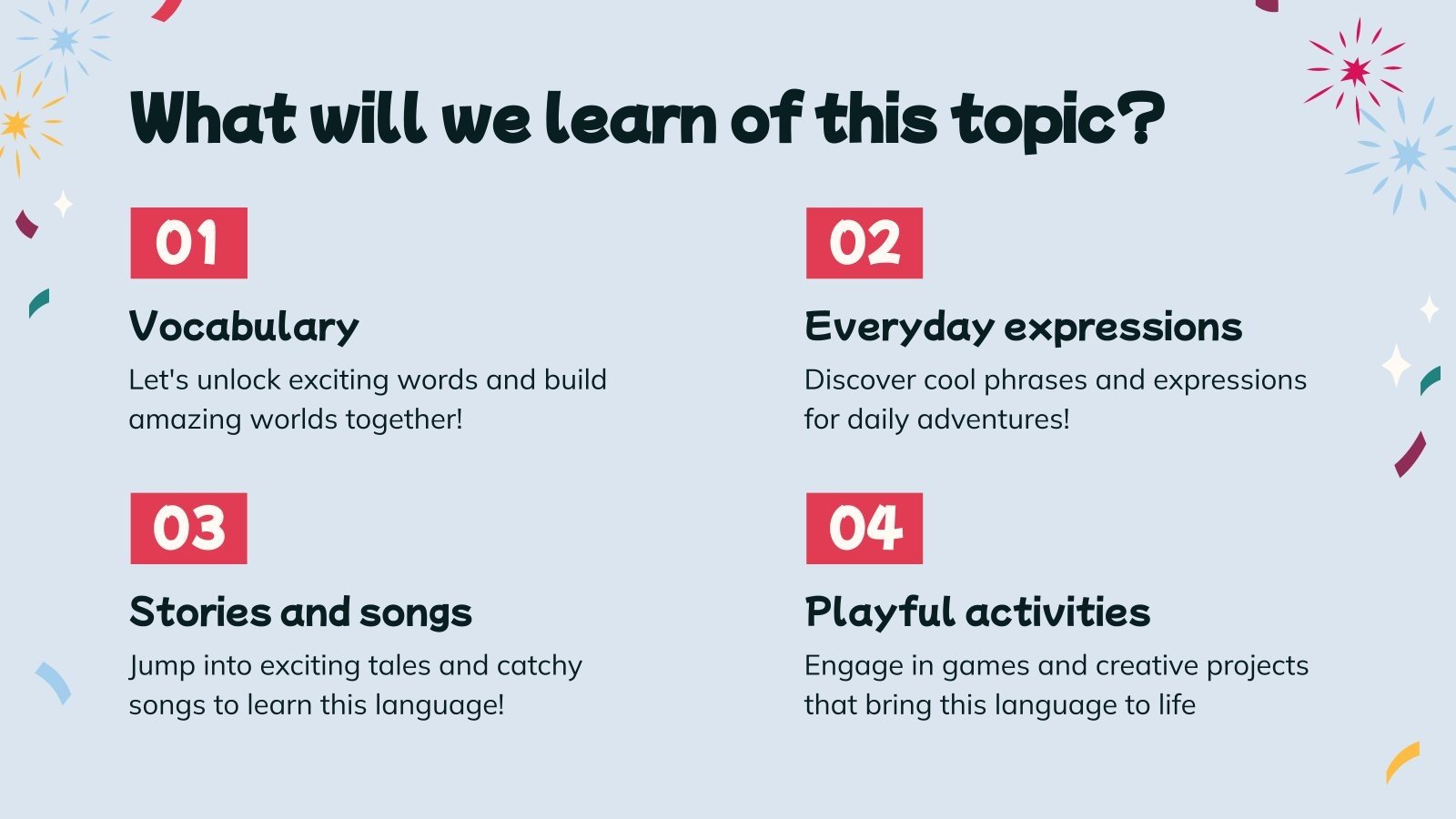 Holidays and Cultural Celebrations - French - 5th Grade