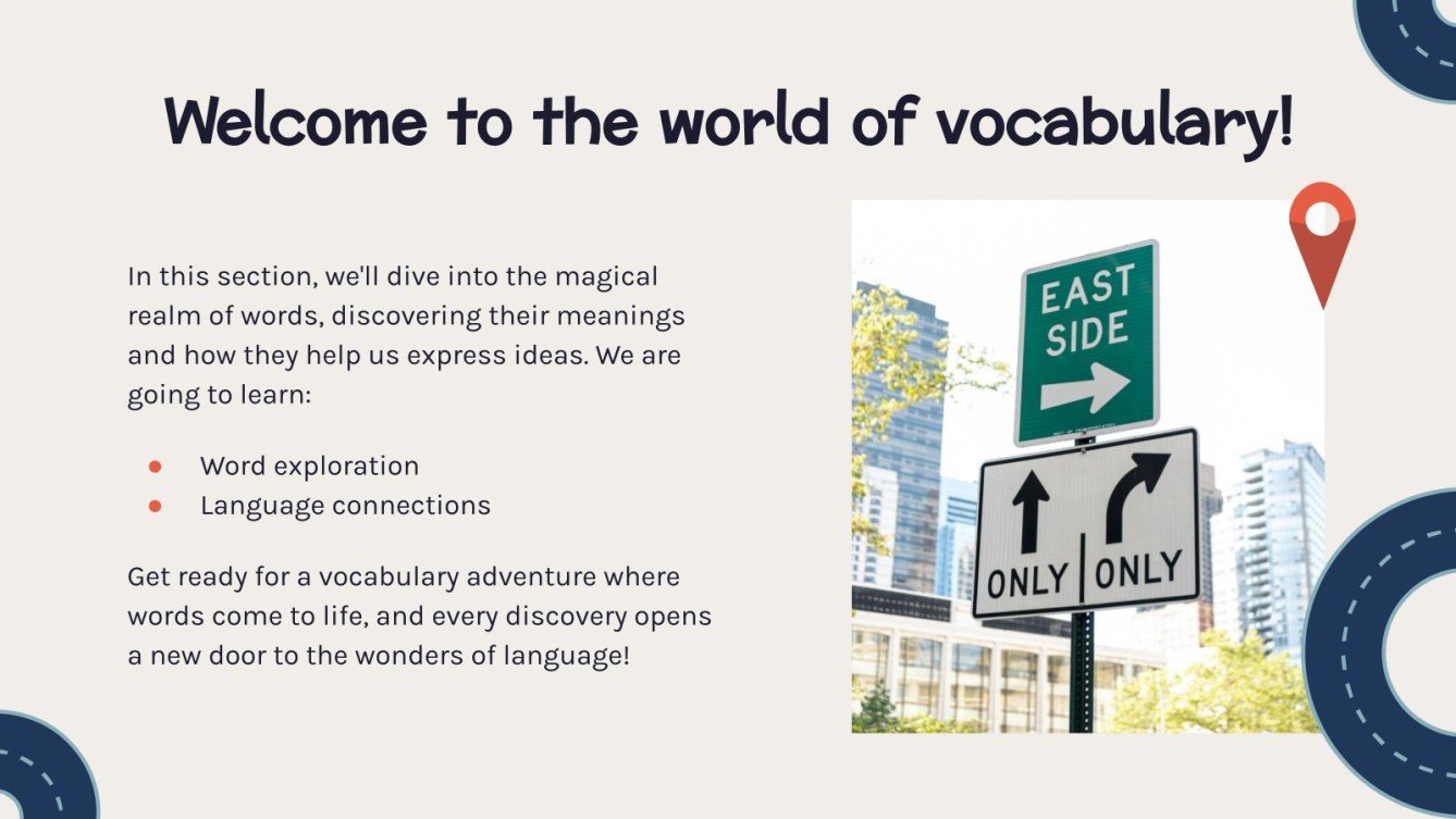 Directions and Locations Vocabulary - French - 5th Grade