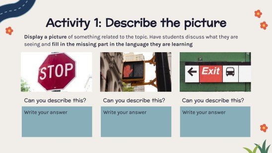 Directions and Locations Vocabulary - French - 5th Grade
