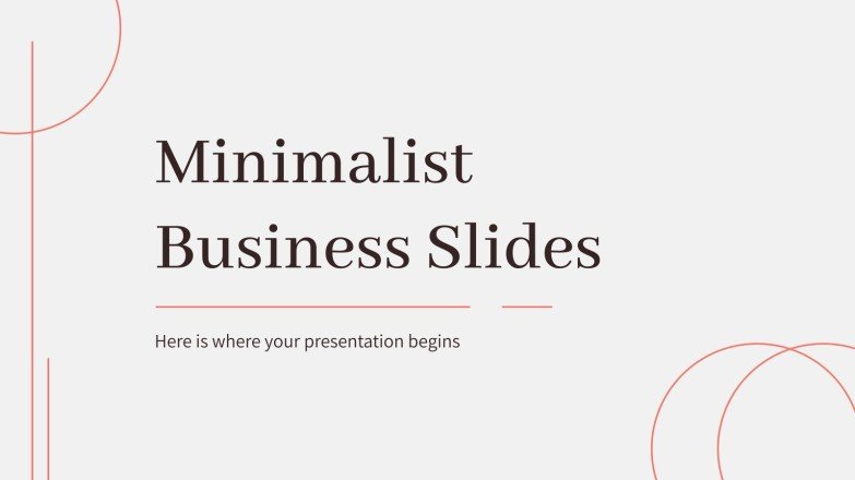 Minimalist Business Slides Presentation