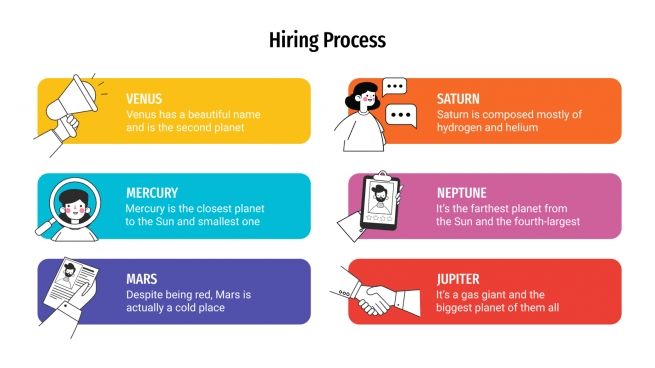 Hiring Process Infographics for Google Slides & PowerPoint