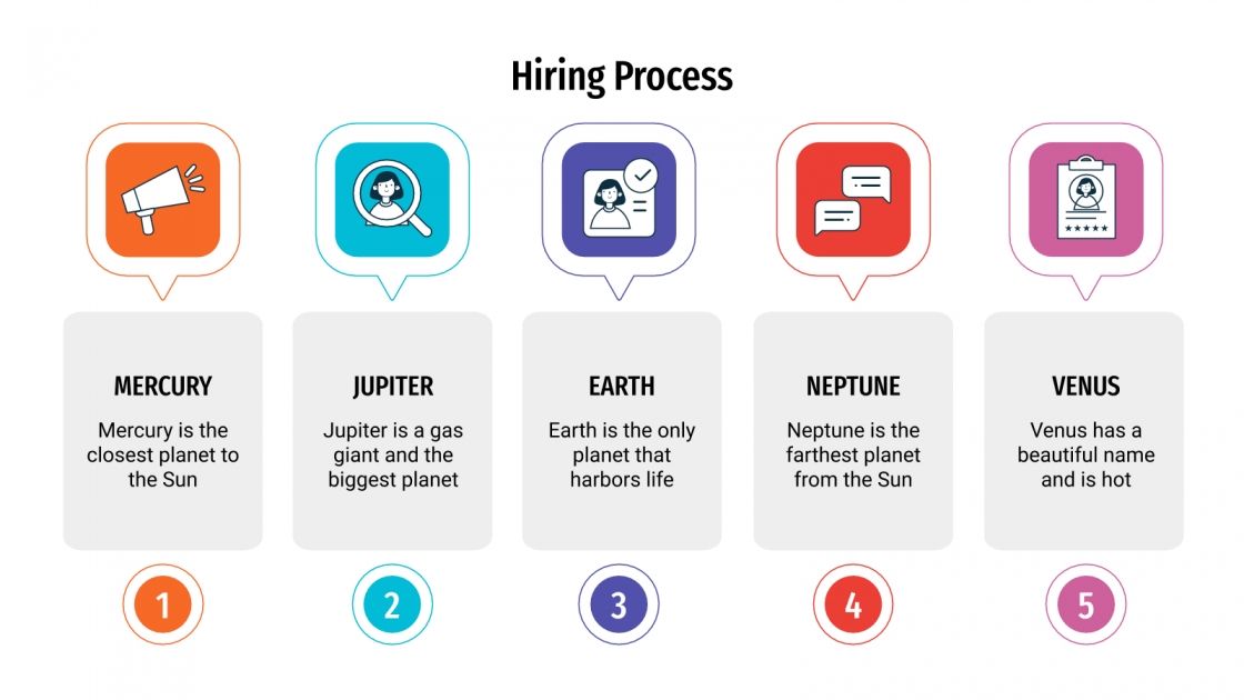 Hiring Process Infographics for Google Slides & PowerPoint