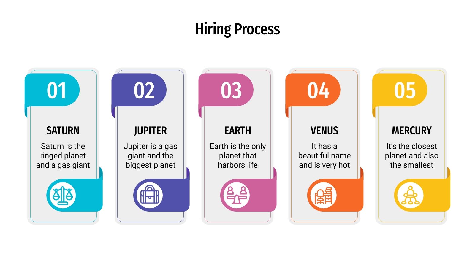 Hiring Process Infographics for Google Slides & PowerPoint