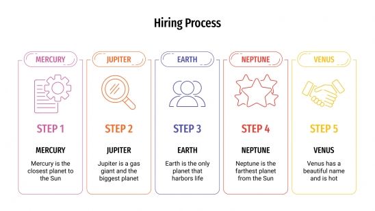 Hiring Process Infographics for Google Slides & PowerPoint