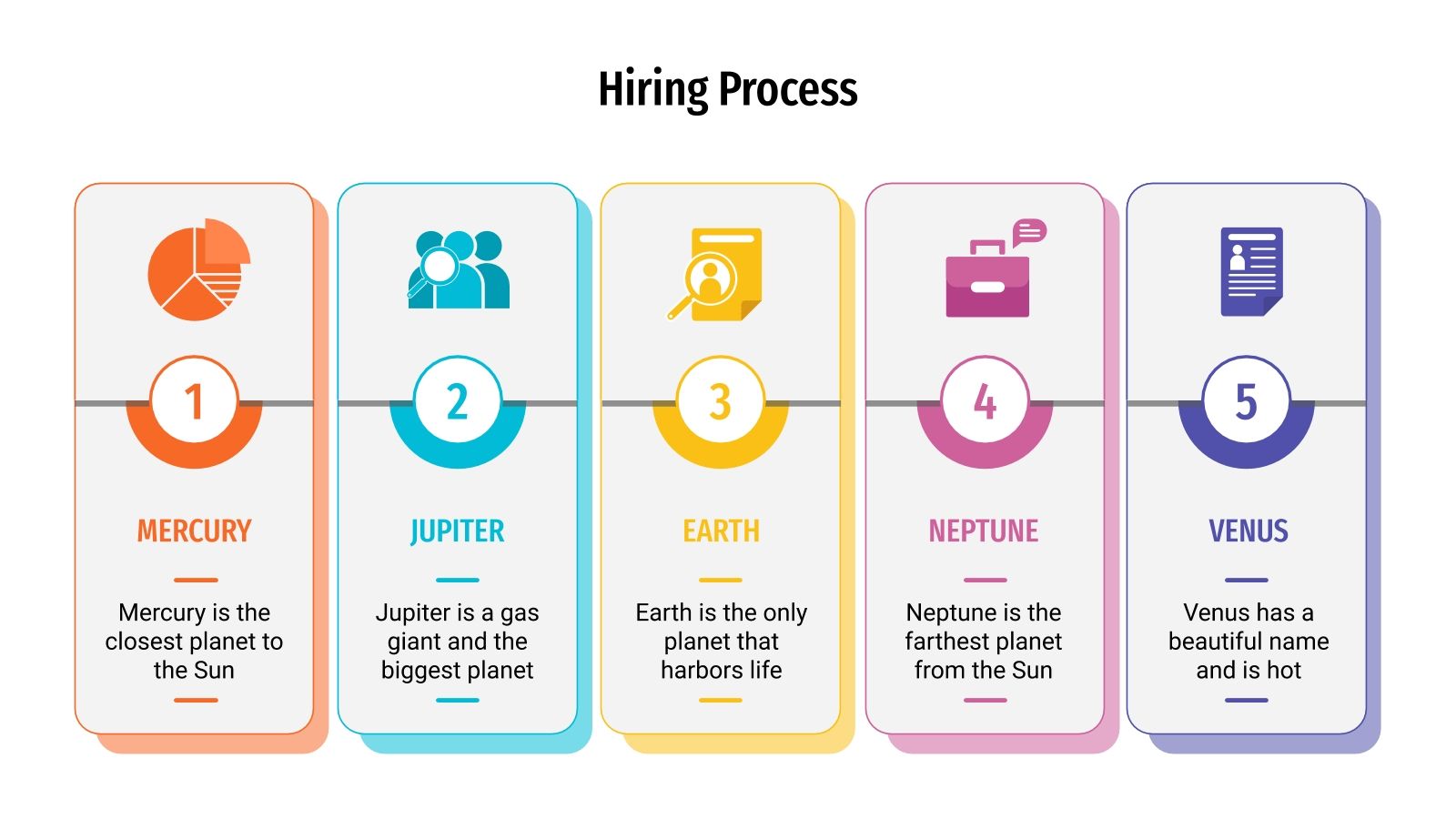Hiring Process Infographics for Google Slides & PowerPoint
