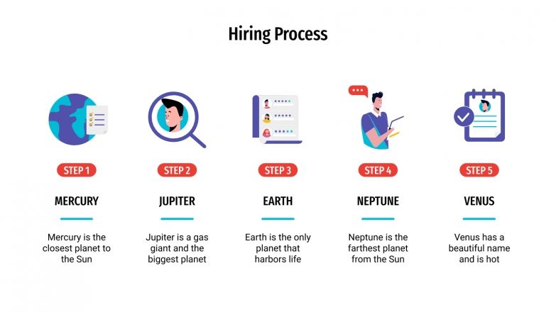 Hiring Process Infographics for Google Slides & PowerPoint