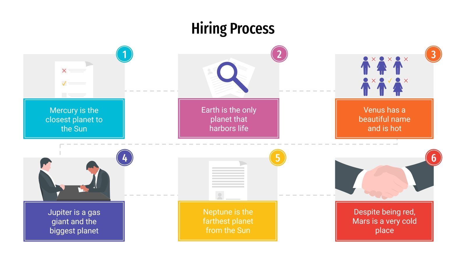 Hiring Process Infographics for Google Slides & PowerPoint
