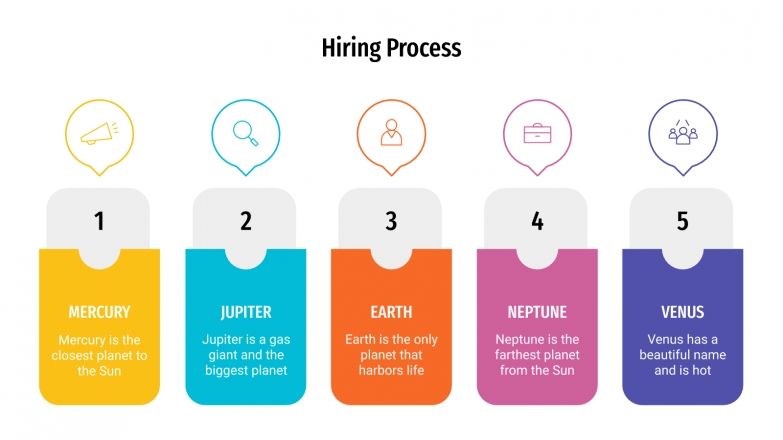 Hiring Process Infographics for Google Slides & PowerPoint