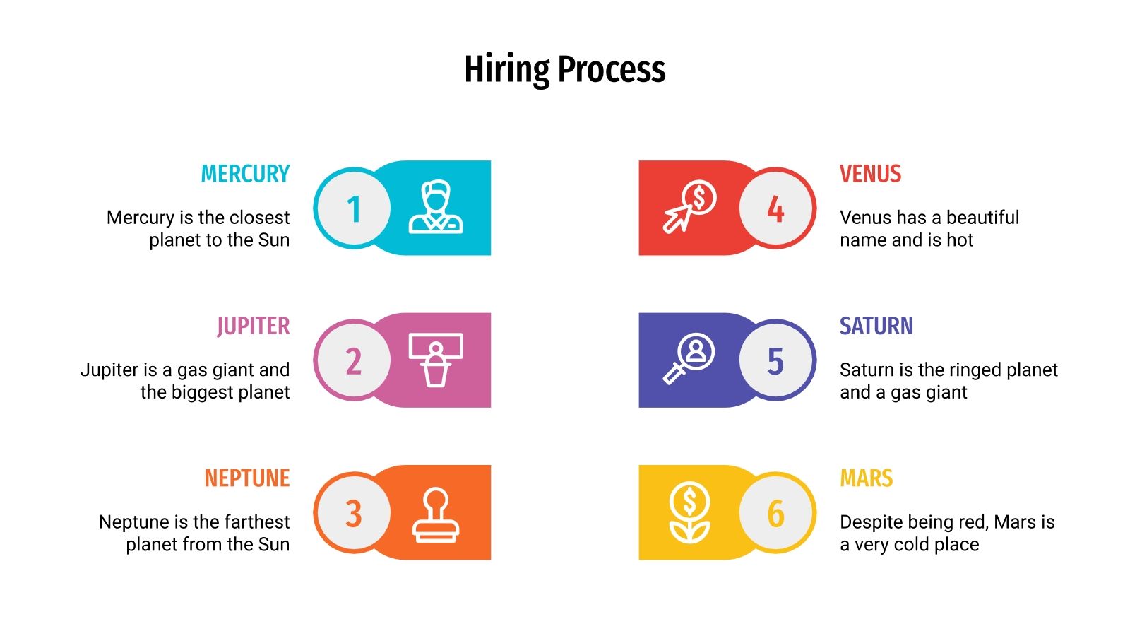 Hiring Process Infographics for Google Slides & PowerPoint