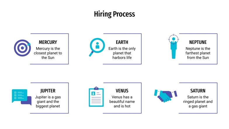Hiring Process Infographics for Google Slides & PowerPoint