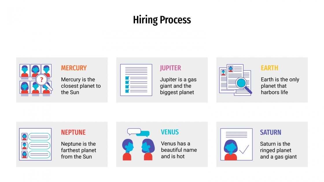 Hiring Process Infographics for Google Slides & PowerPoint