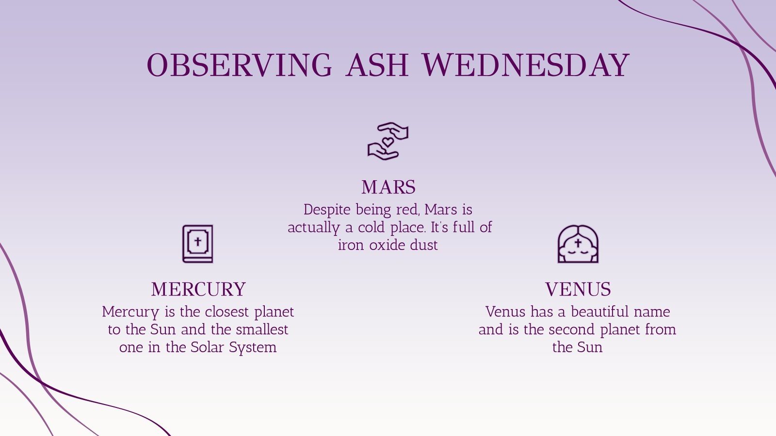 Ash Wednesday Presentation