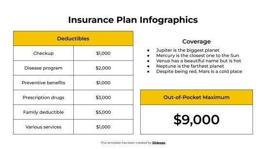 Insurance Plan Infographics