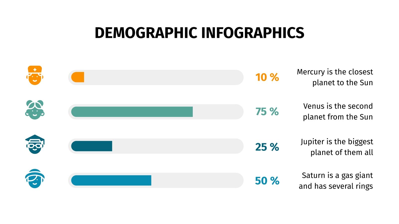Demographic Infographics for Google Slides & PowerPoint