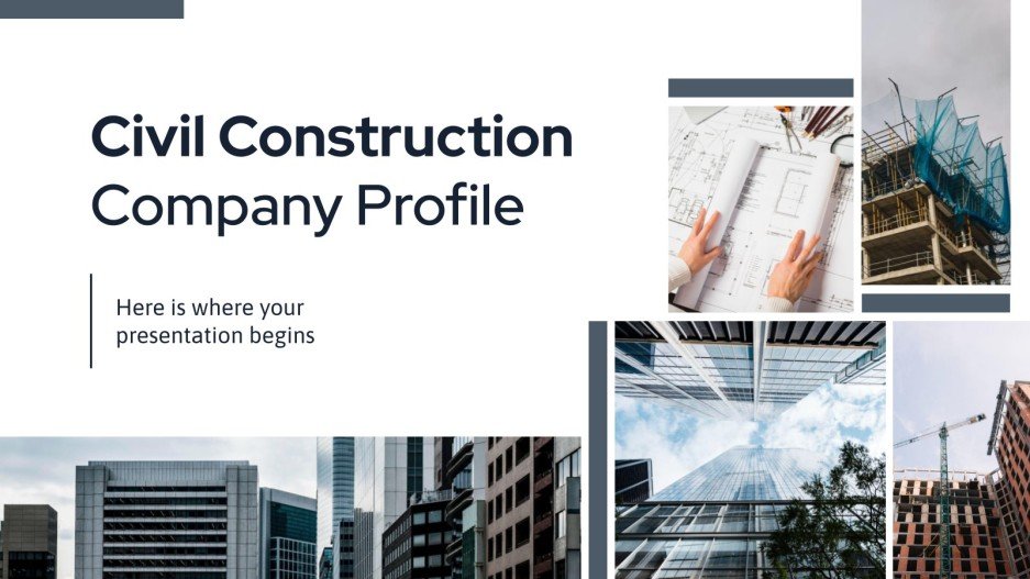 Civil Construction Company Profile Presentation