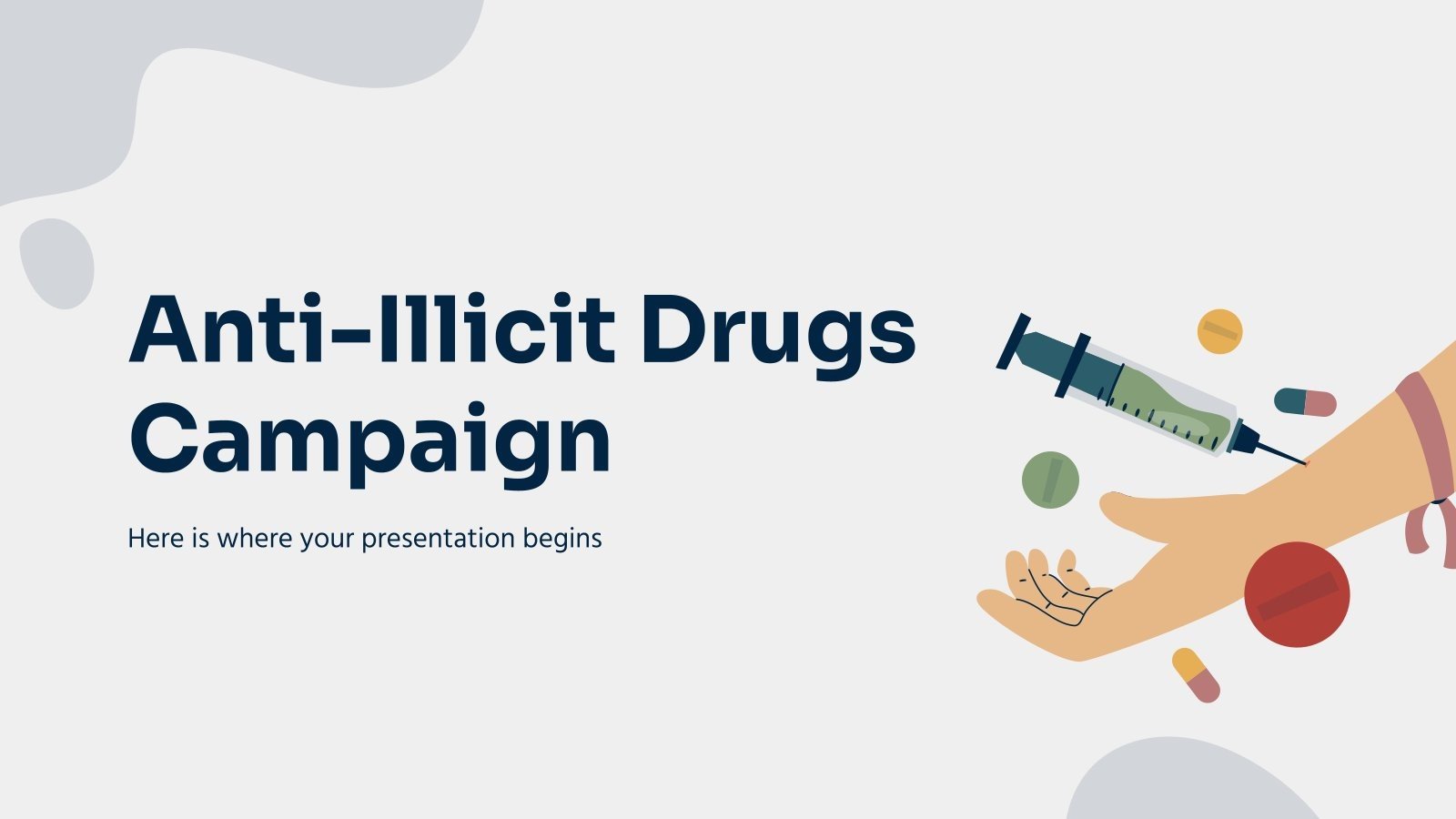 Vorlagen zum Thema Drogen für Google Slides und PowerPoint