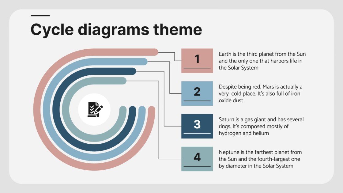 Cycle Diagrams Theme for a Project Proposal Presentation