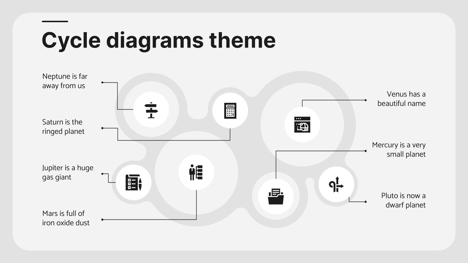 Cycle Diagrams Theme for a Project Proposal Presentation