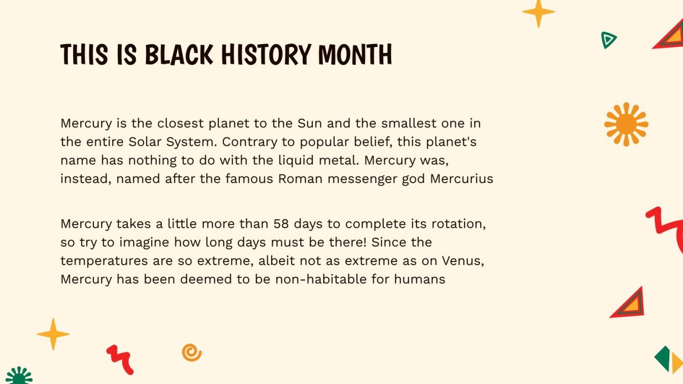 This Is Black History Month - Presentation