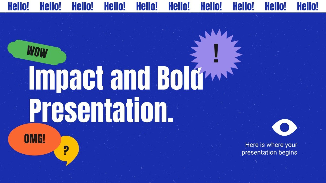 Impact and Bold Presentation