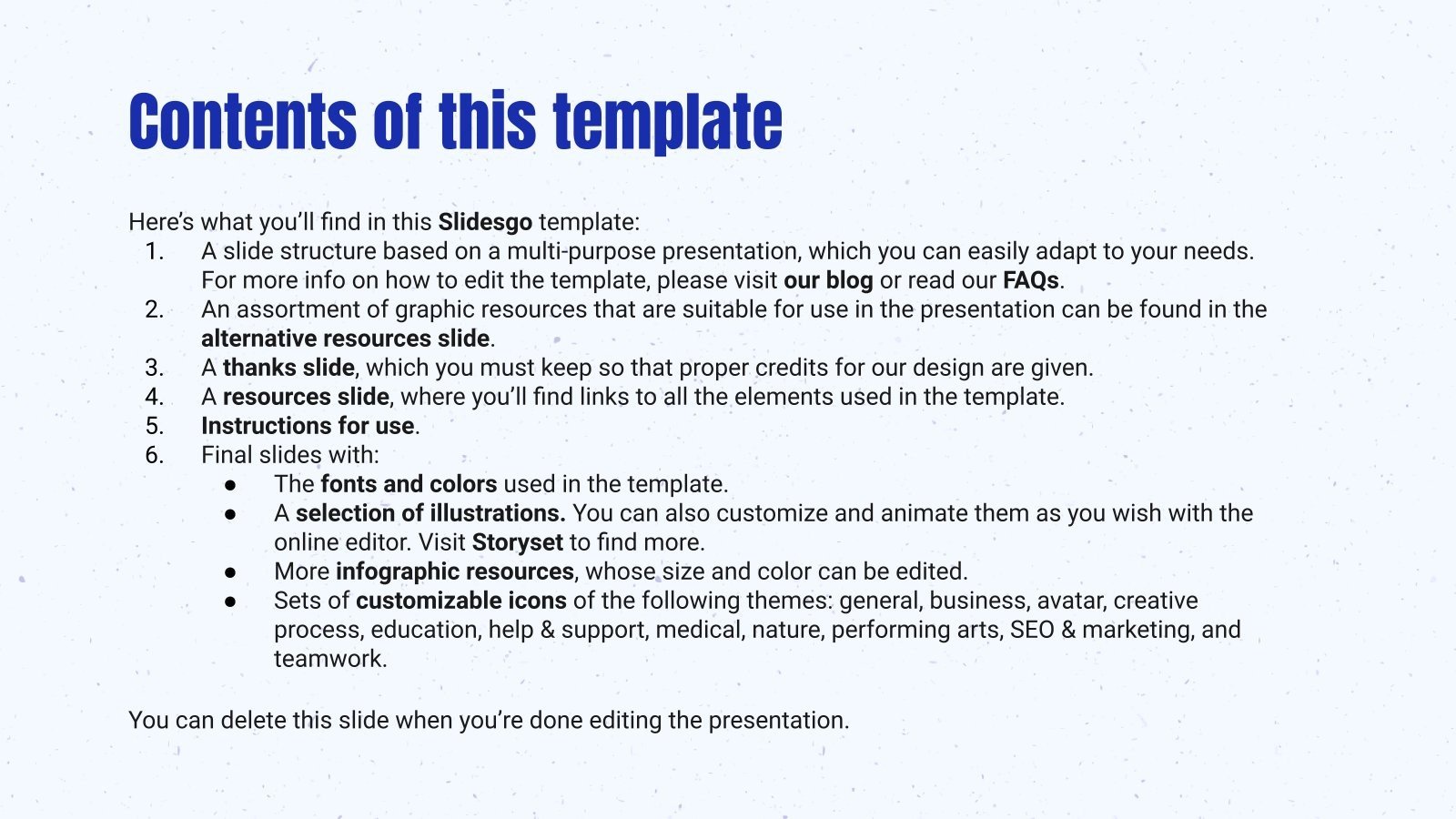 Impact and Bold Presentation