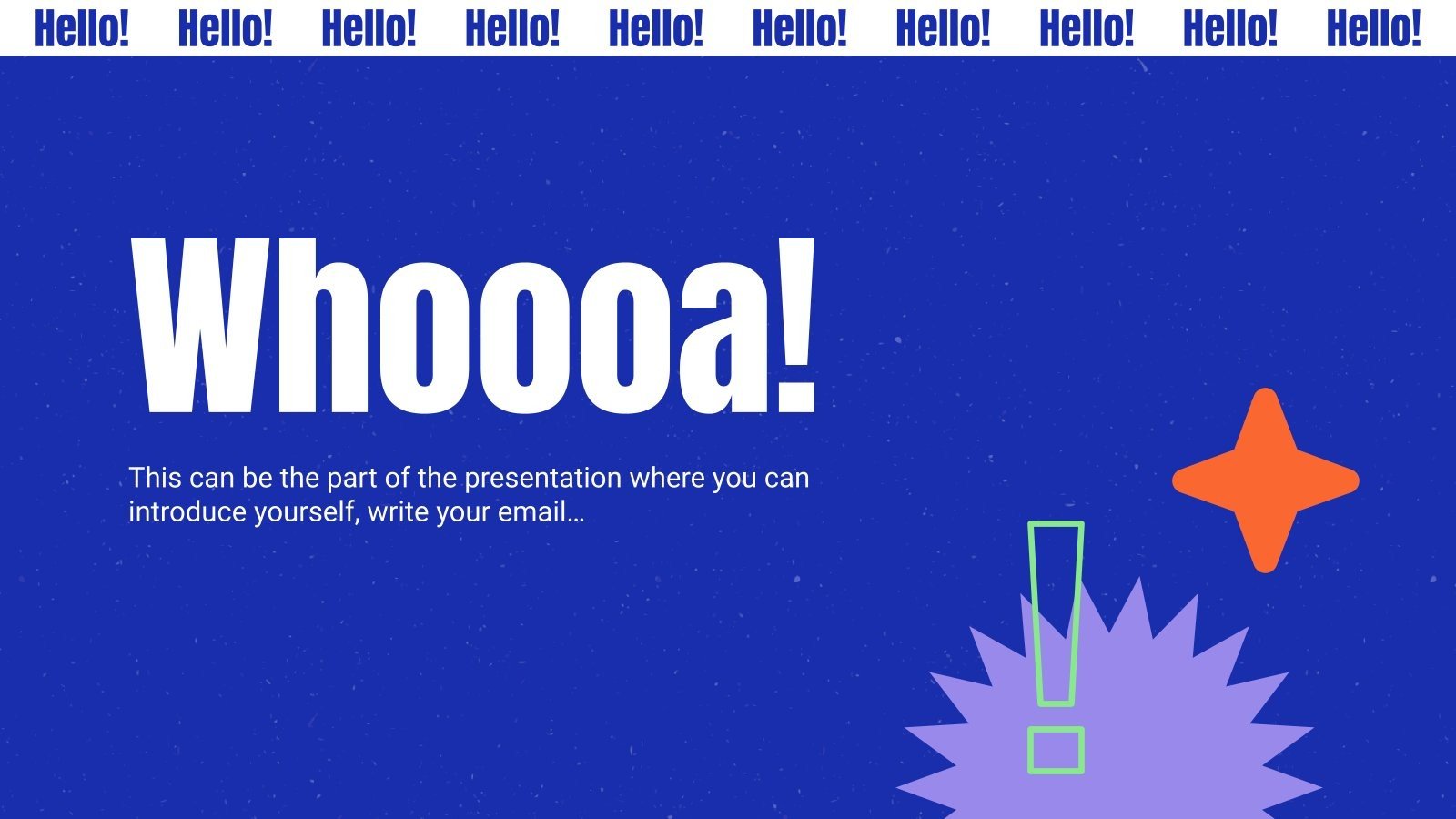 Impact and Bold Presentation