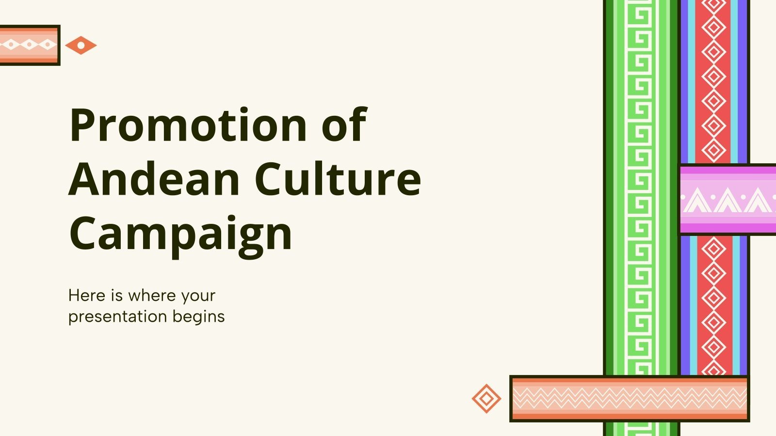 Promotion of Andean Culture Campaign Presentation