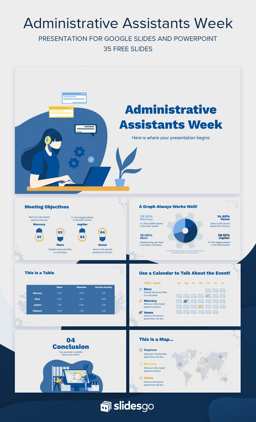Administrative Assistants Week | Google Slides & PPT template