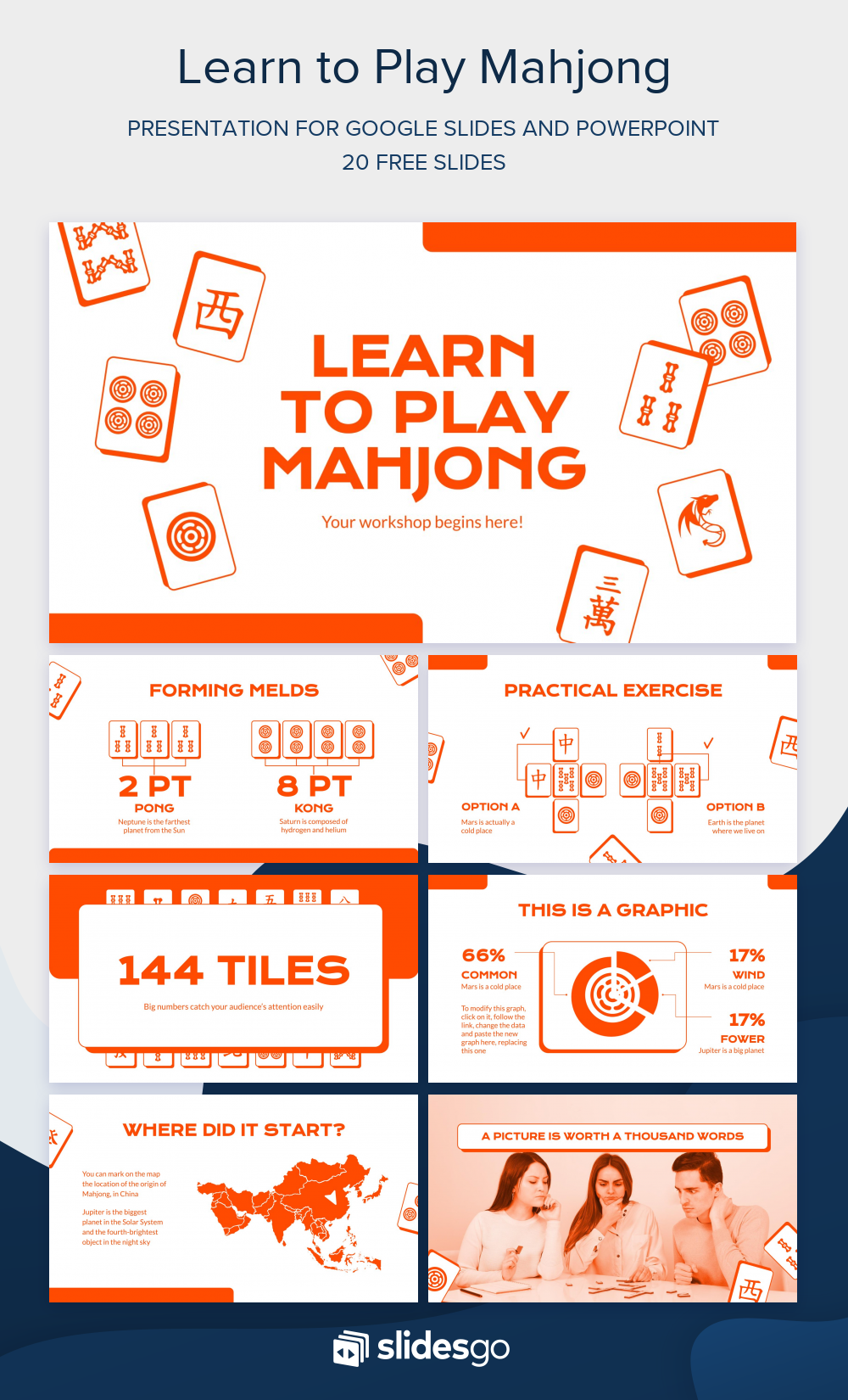 Learn to Play Mahjong | Google Slides and PPT