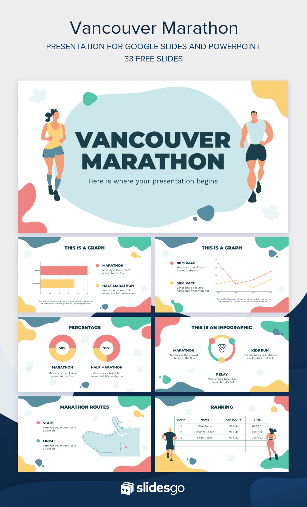 Vancouver Marathon | Template for Google Slides and PPT