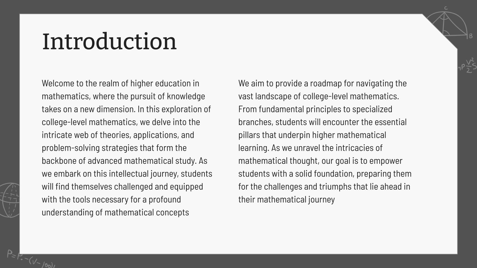 Real Analysis - Bachelor of Science in Mathematics