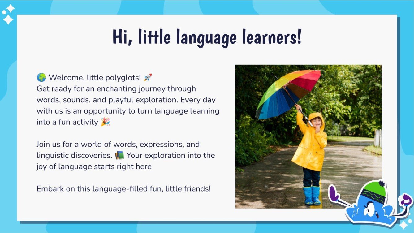 Weather Vocabulary - German - Pre-K Presentation