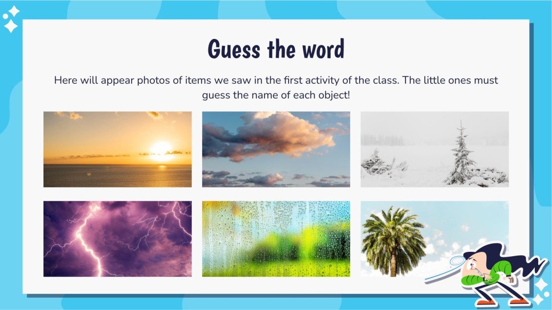 Weather Vocabulary - German - Pre-K Presentation