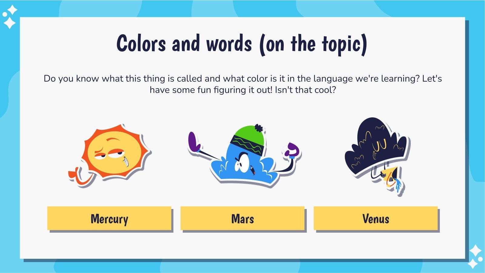 Weather Vocabulary - German - Pre-K Presentation