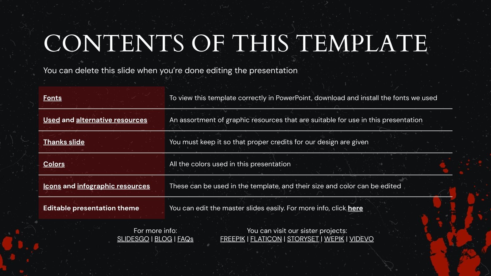 Evil Theme Presentation