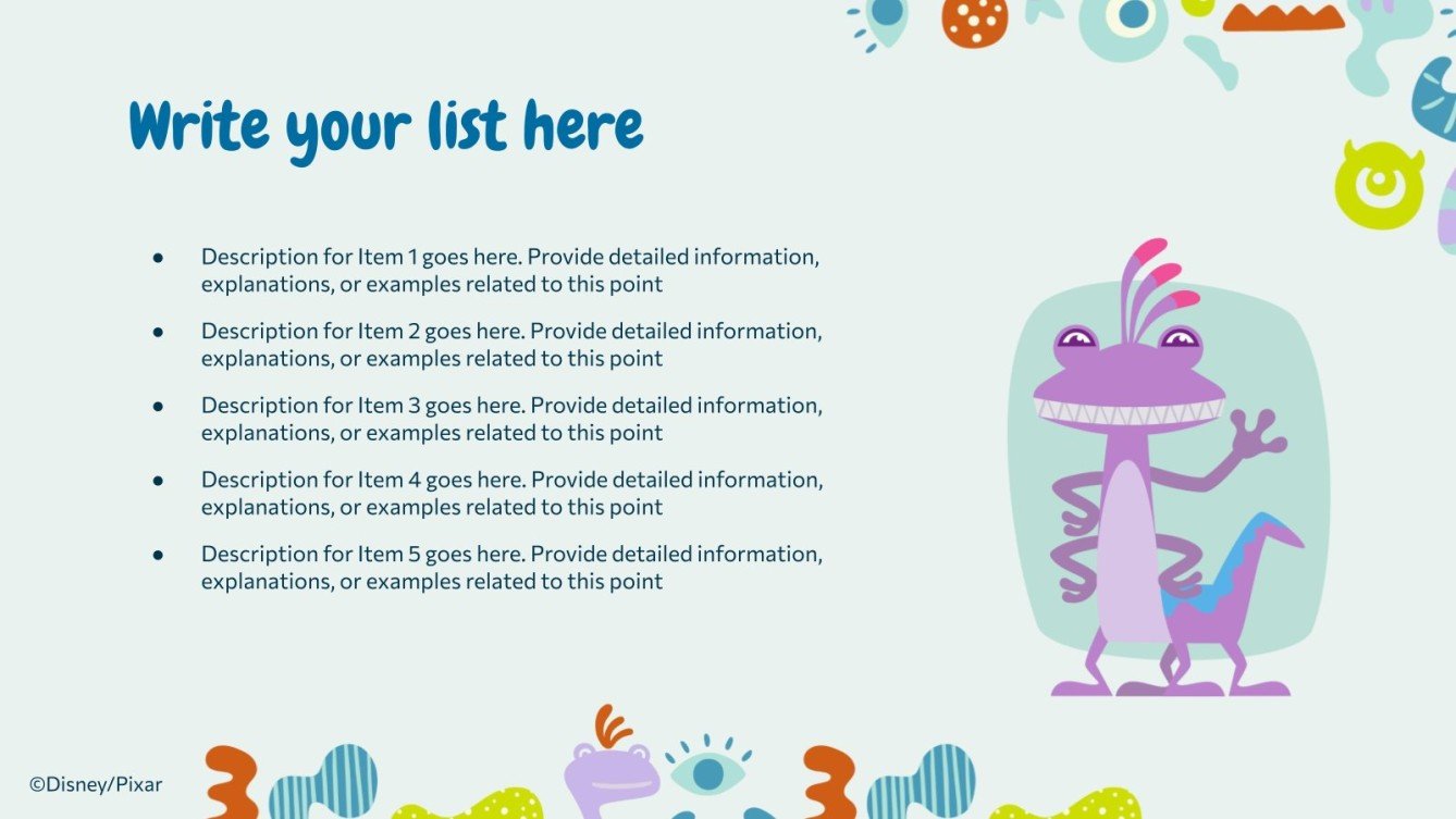 Monsters Presentation