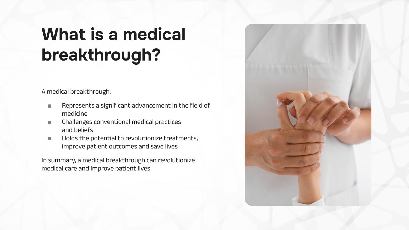 Cartilage Regeneration Techniques Breakthrough Presentation