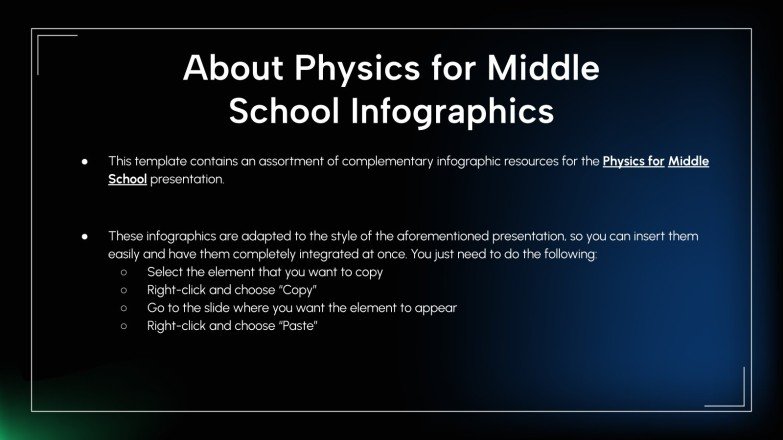Physics for Middle School Infographics