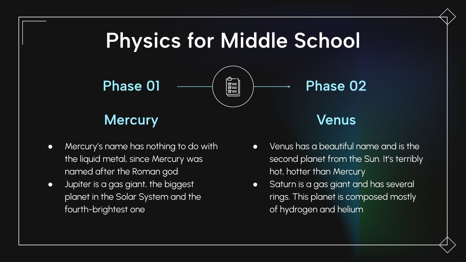 Physics for Middle School Infographics