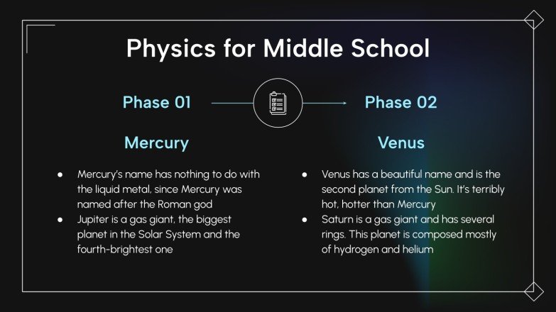 Physics for Middle School Infographics